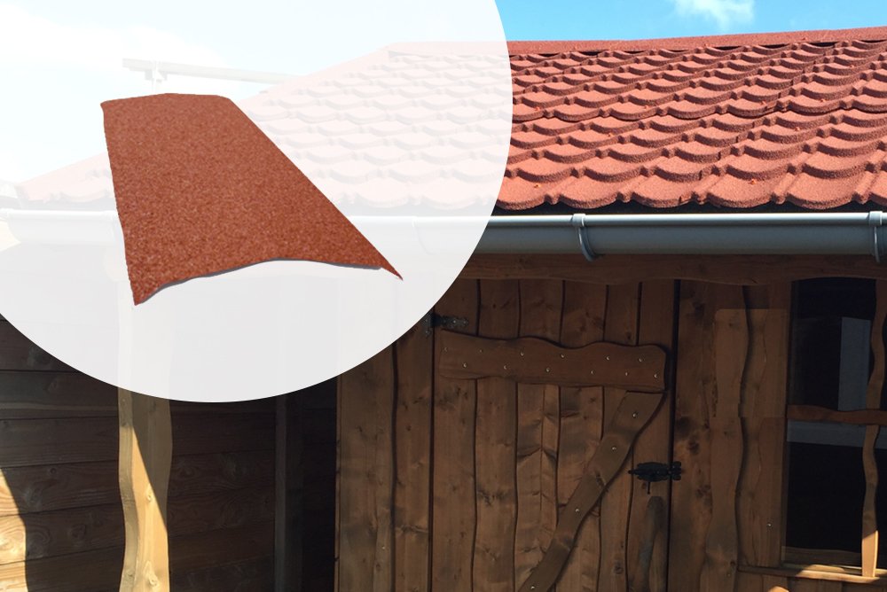 Metal Roof Tiles | Red Ridge Capping Weatherproof Roof | Tuin
