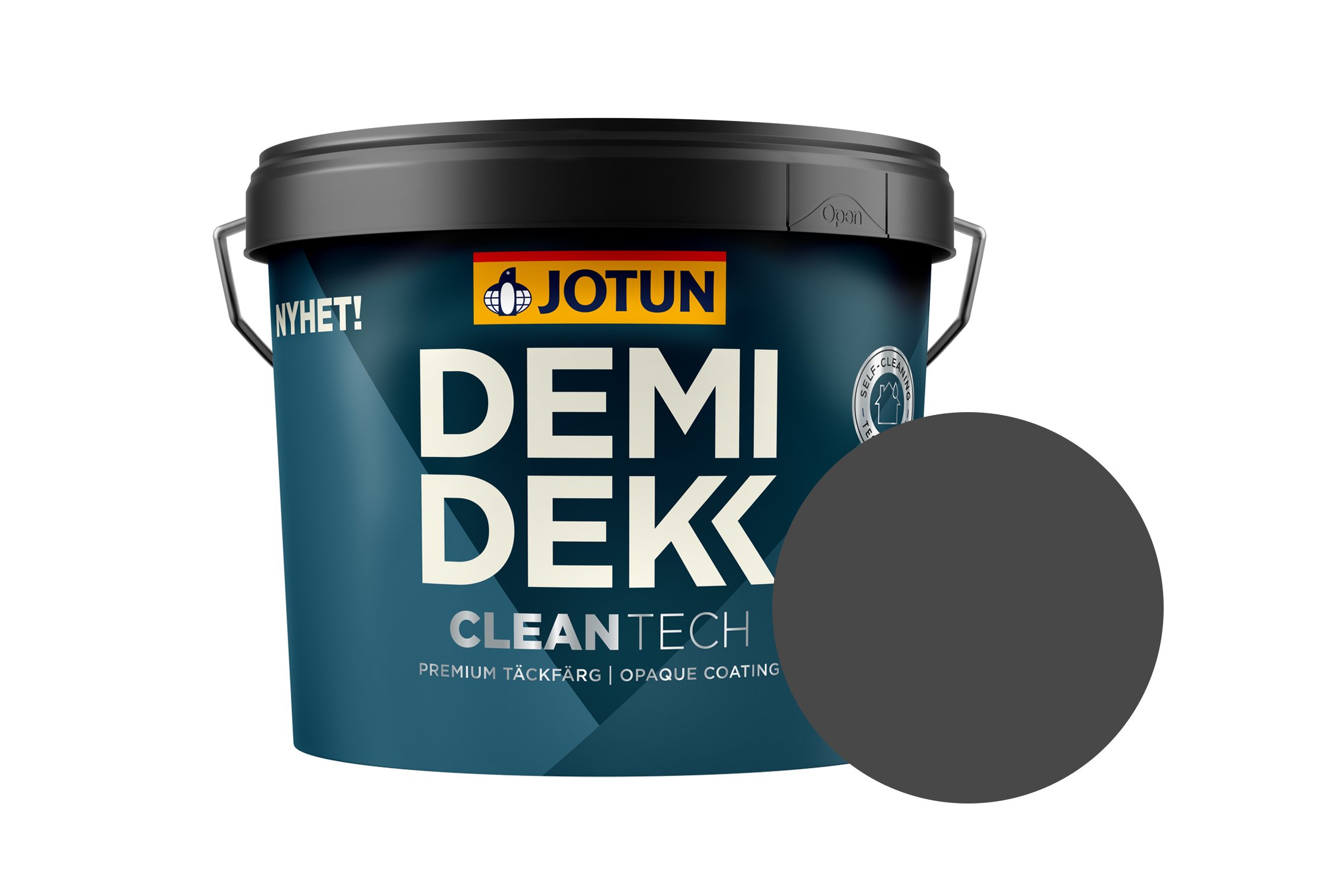 Jotun Demidekk Cleantech Beits – Dekkend Zijdeglans – Dempet Sort (3L)