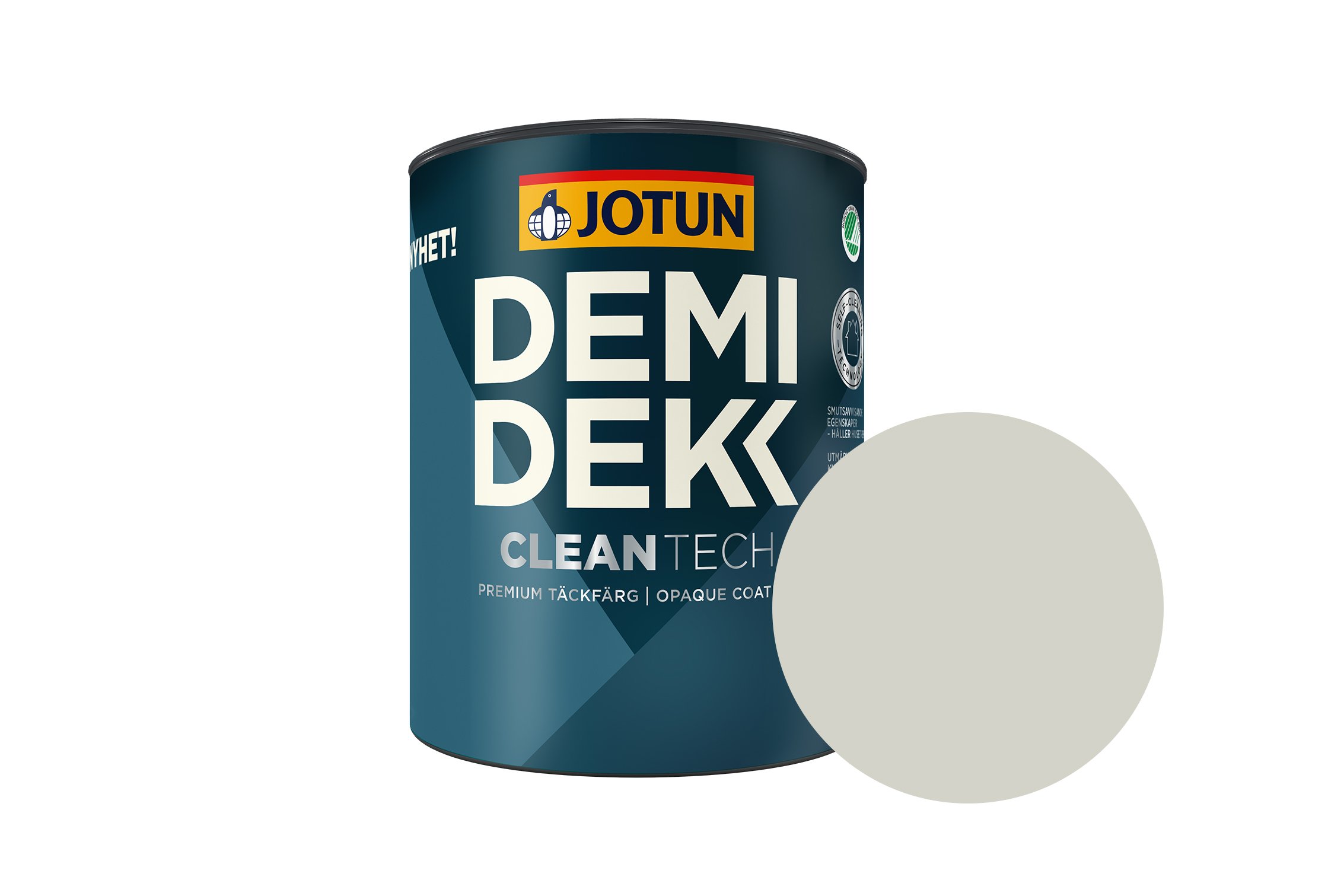 Jotun Demidekk Cleantech Beits – Dekkend Zijdeglans – Lys Antikkgrå (0.75L)