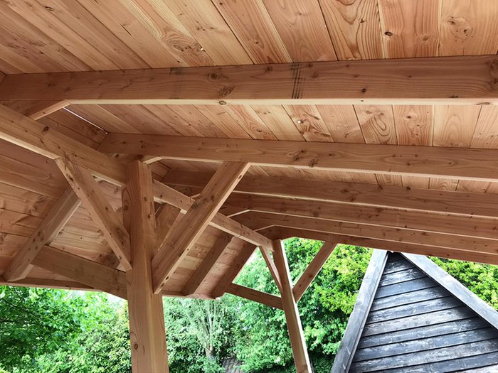 Arizona Douglas Gazebo 6.74 x 418m | Open Timber Shelter | Tuin