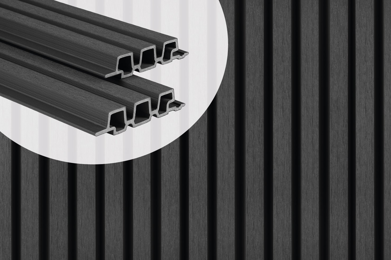 PuraTech 30 Ebony Black Composite Cladding Boards | Tuin UK