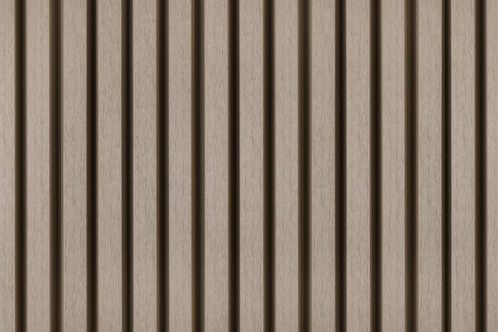 Bardage composite PuraTech 30 Light Grey 3.3 x 17 cm – Profil Triple