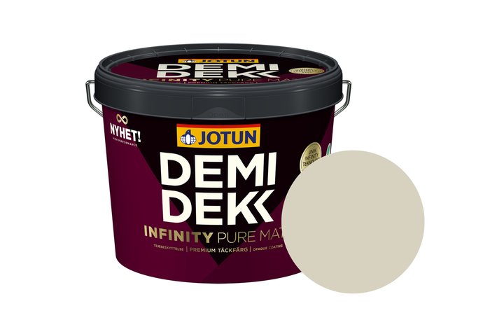 Jotun Demidekk Infinity Pure Matt Beits – Dekkend Mat - Demihvit