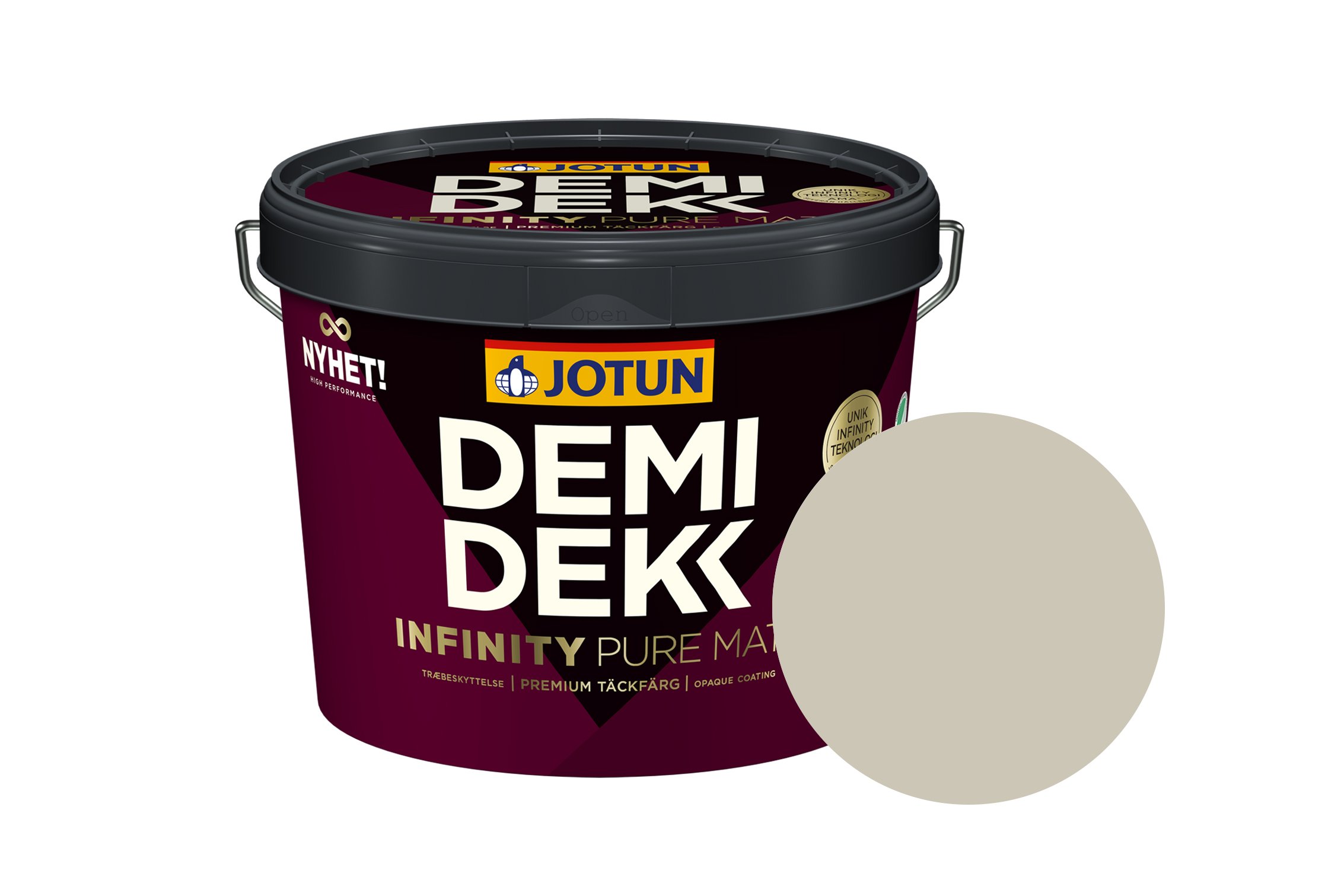 Jotun Demidekk Infinity Pure Matt Beits – Dekkend Mat - Blek Sand