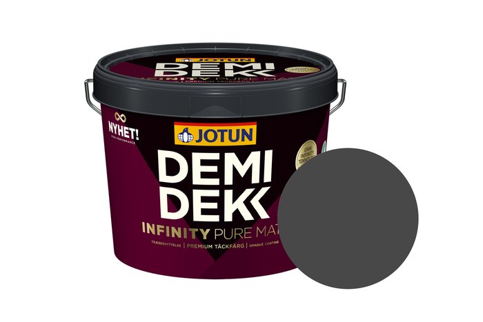 Jotun Demidekk Infinity Pure Matt Beits – Dekkend Mat - Dempet Sort
