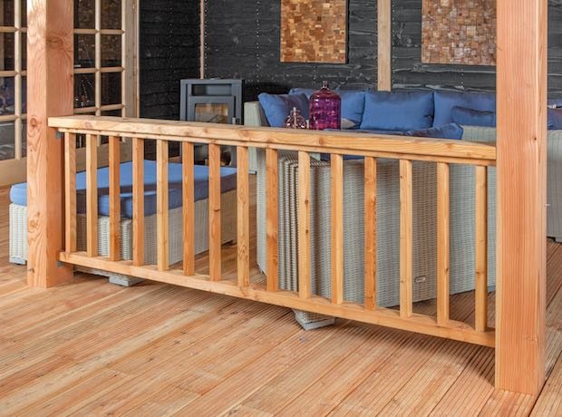 Balustrade Larche Douglasie 280 x 70 cm