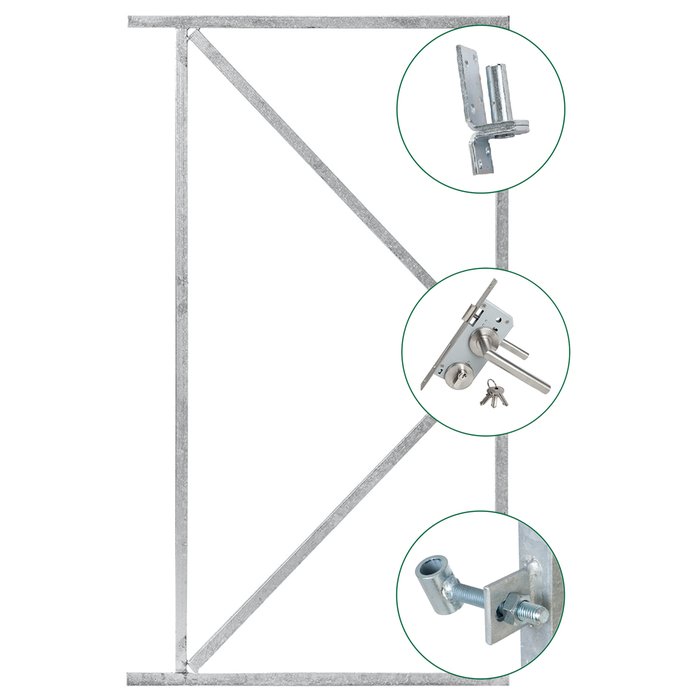 Metal Gate Frame Complete Set | Tuin UK