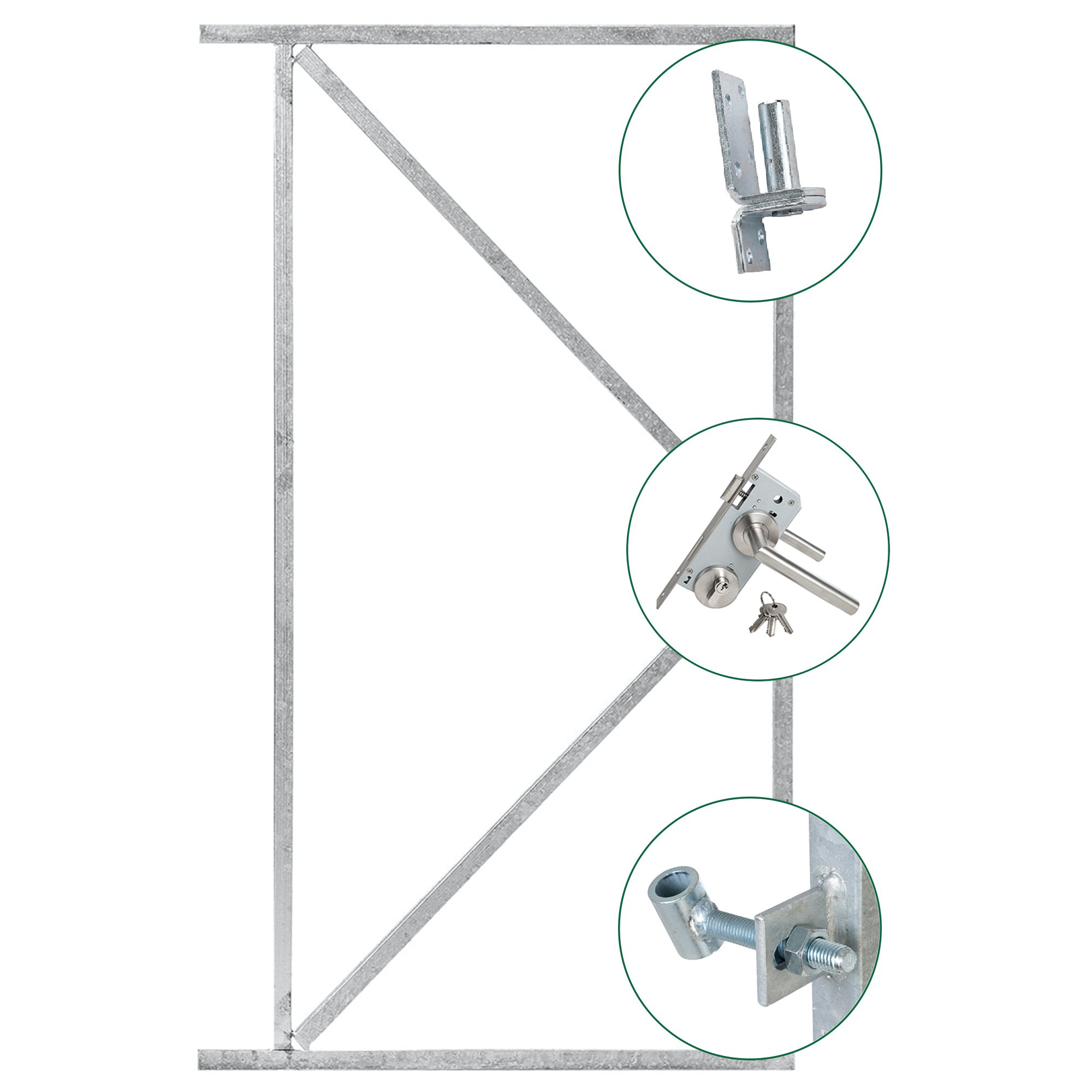 Metal Gate Frame Complete Set | Tuin UK