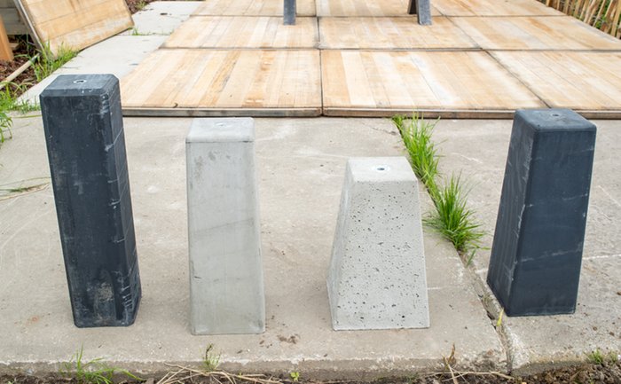 Concrete foundation post - 18cm for M16 Adjustment Plates