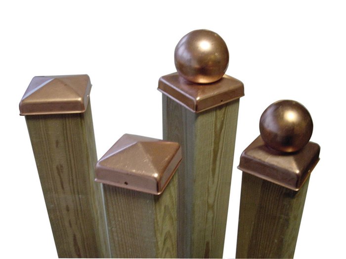 Copper Fence Post Caps