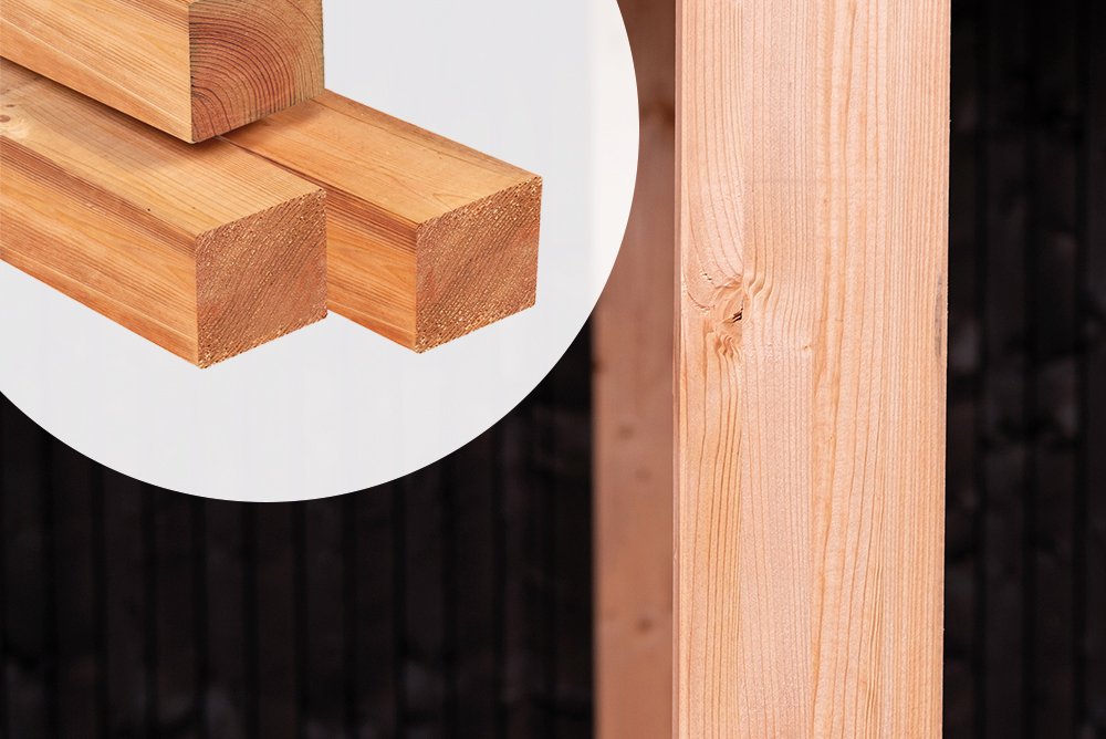 Spruce Pre-Treated Posts 12x12cm - Ideal for outside structures - Buy ...