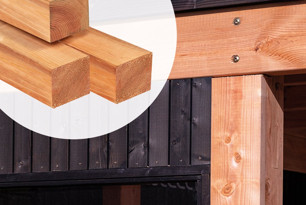 Pre-Treated Spruce Posts | 140x140mm | Tuin Garden Wood in the UK