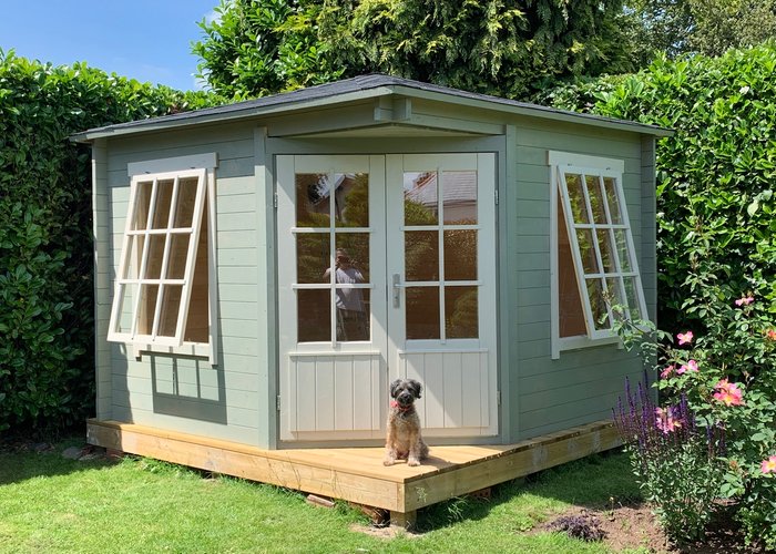 Emma Corner Log Cabin 3.0m x 3.0m - 40mm Logs