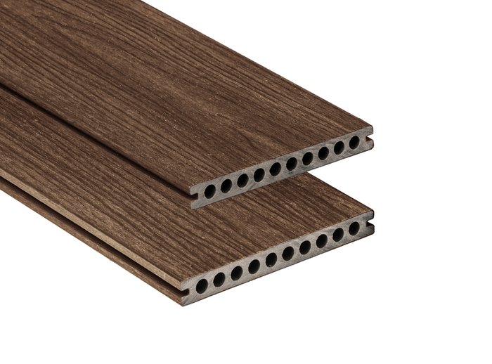 Vlonderplank Composiet Holkamer PuraShield Ipe 2.3 x 21.0 cm Voor Clips - Extra Breed