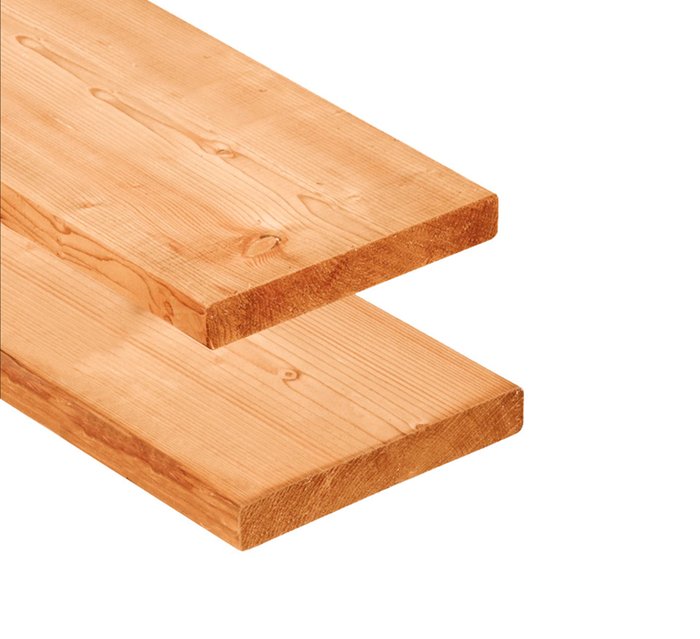 Planche en bois Red Class 2.8 x 19.5 cm Rabote et brut | Gadero