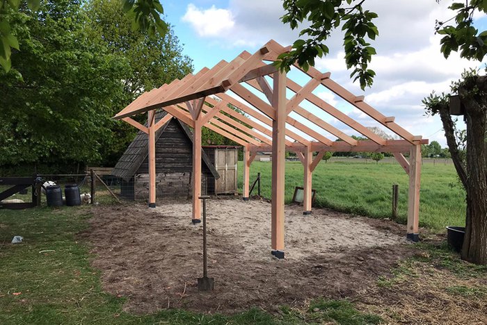 Arizona Douglas Gazebo 6.74 x 418m | Open Timber Shelter | Tuin