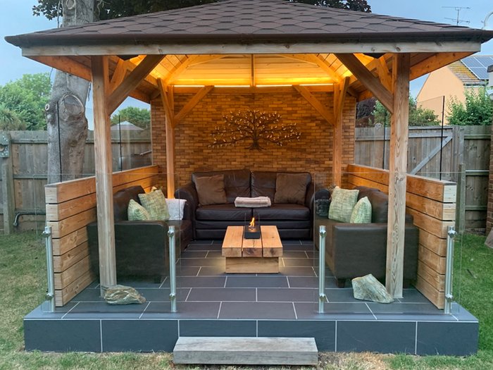Kos Douglas Gazebo 3.4 x 3.4m | Wooden Gazebo | Tuin UK