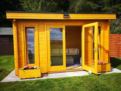 Victoria Log Cabin 4.1m x 3.0m - 58mm Logs Studio