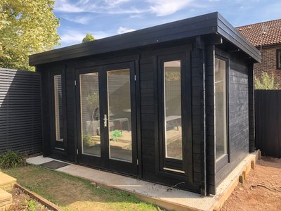 Victoria Log Cabin 4.1m x 3.0m - 58mm Logs Studio