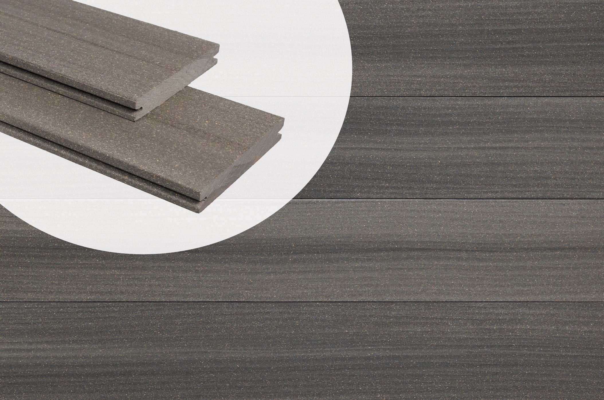 Terrassendielen massiv WPC Megawood Signum 2.1 x 14.5 x 360 cm Grau ...