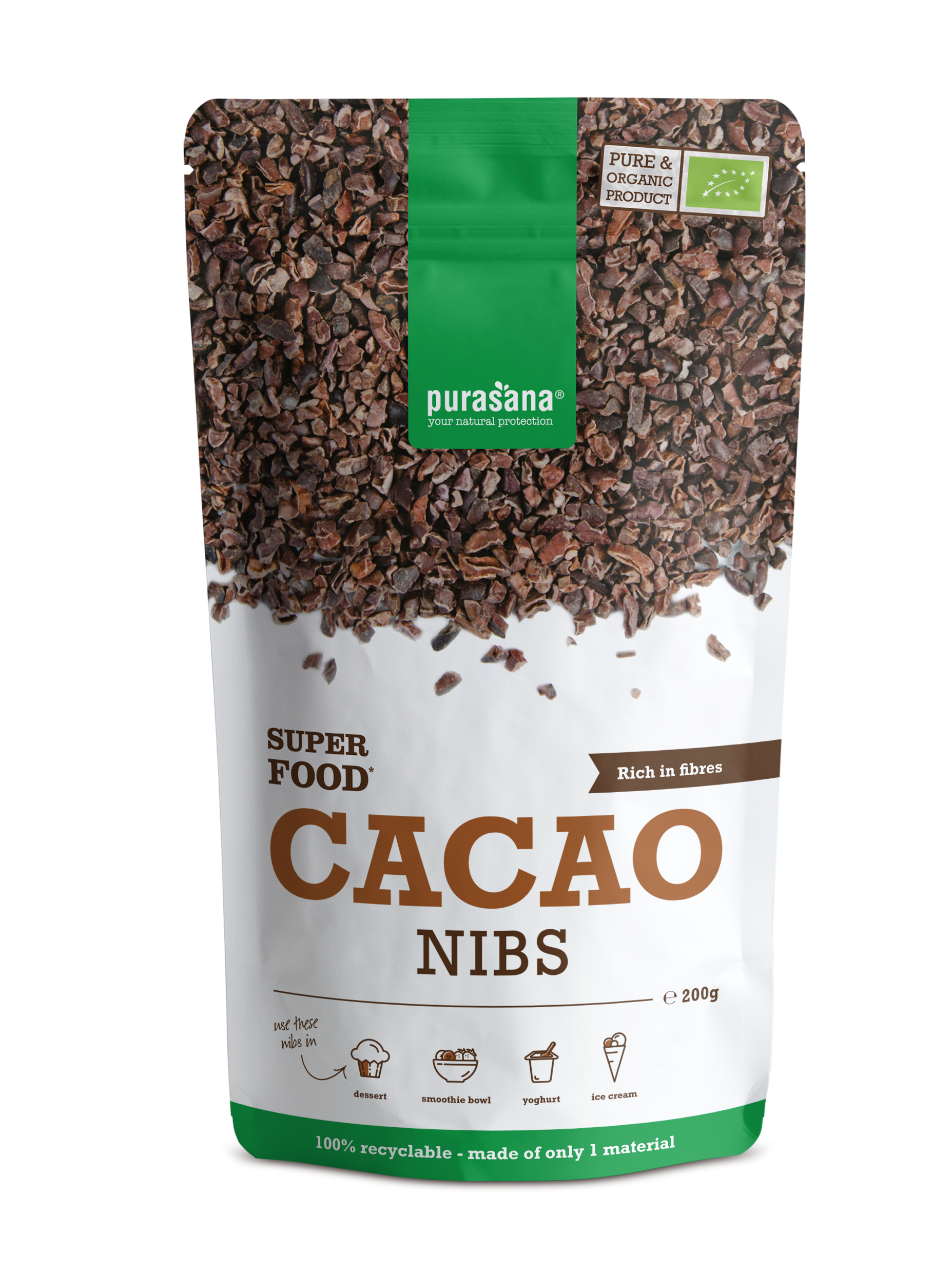 Cacao Nibs Kopen Proef De Pure Purasana Cacao Nibs