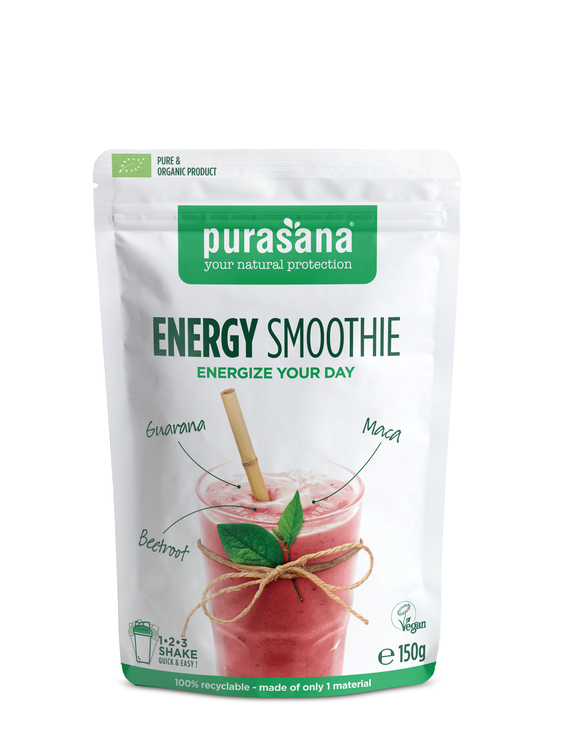 Want to make a pink smoothie? Try the Energy Smoothie (150 g)