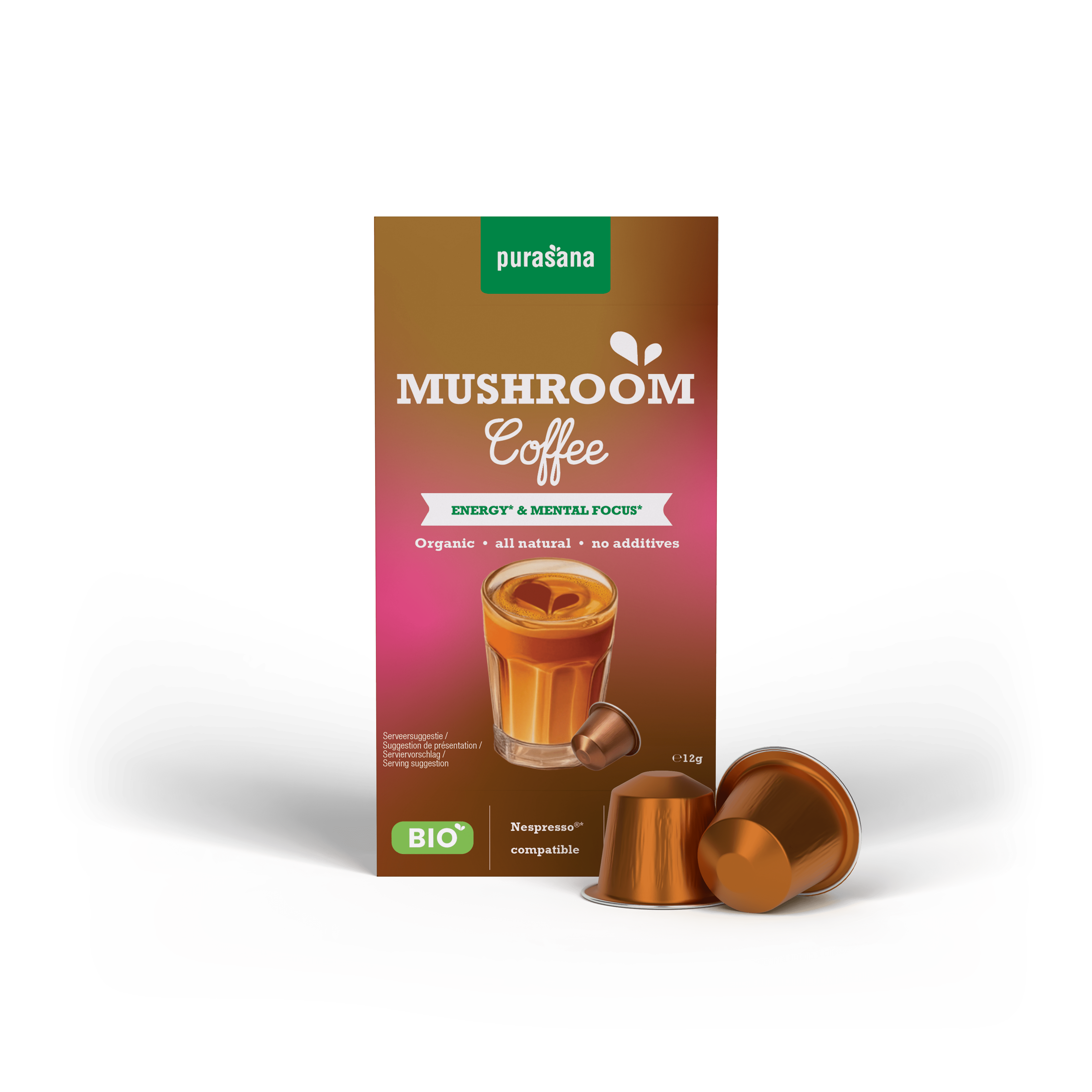 Mushroom Coffee | Instant Capsules | Lion's Mane, Reishi & Shiitake