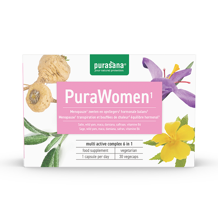 PuraWomen | Menopause supplement with sage against sweating | Hormones ...