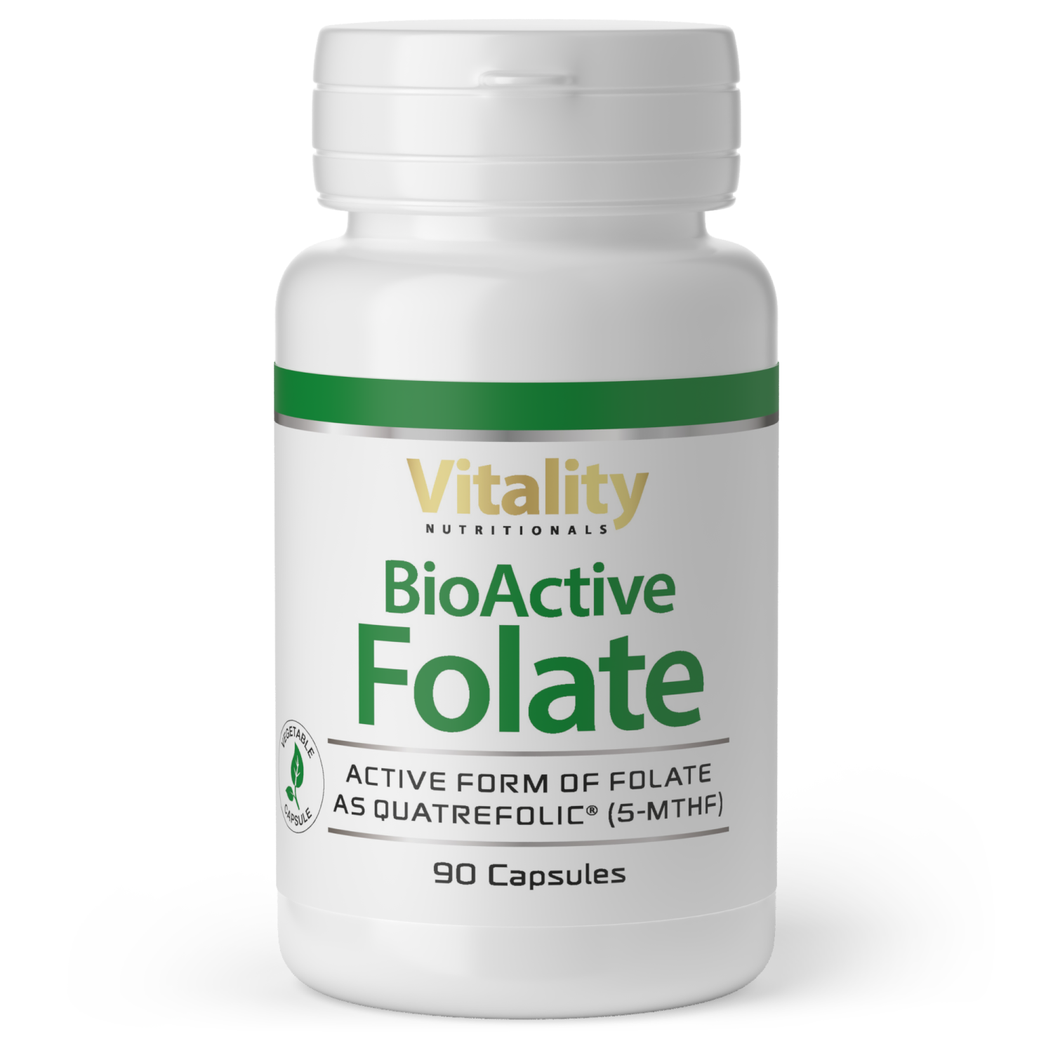 Bioaktive Folsäure Kapseln: BioActive Folat mit Quatrefolic