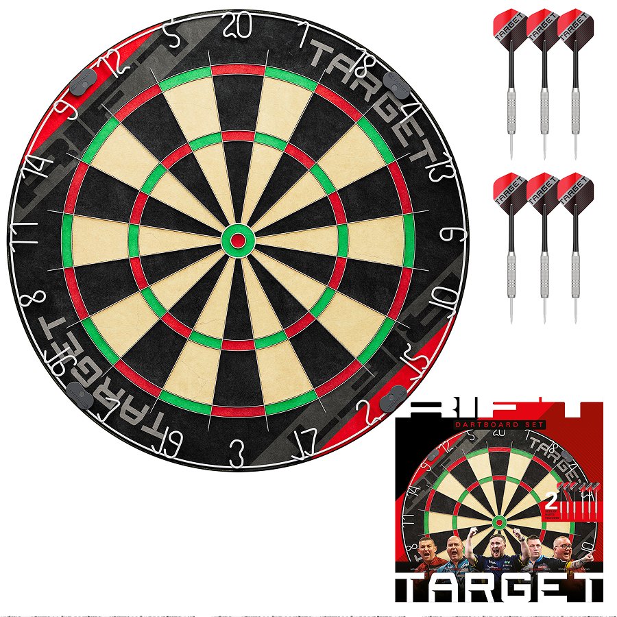 Target Rift Dartboard Set with Steel Tip Darts - Dartshopper