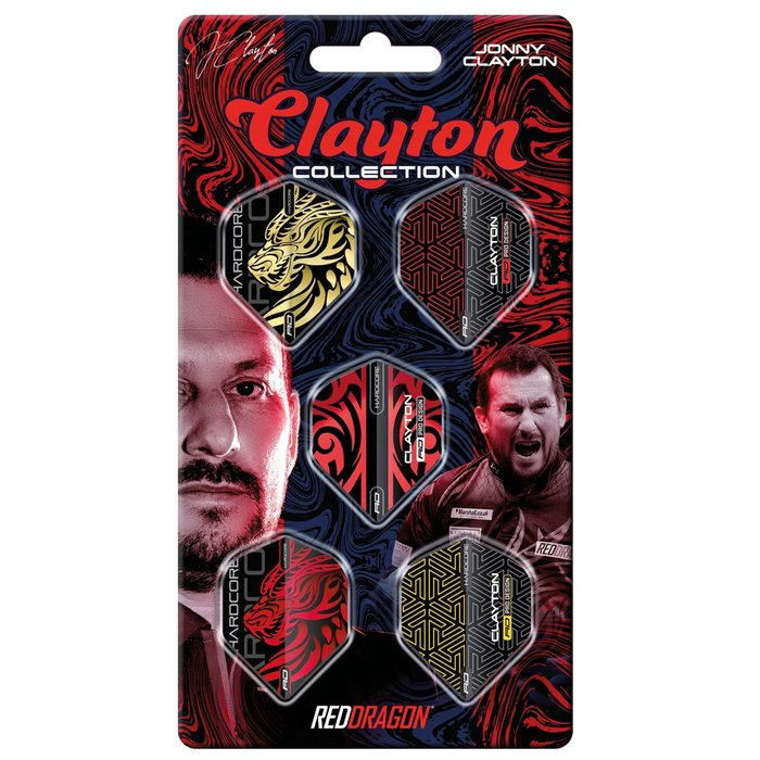 Red Dragon Jonny Clayton Hardcore Flight Collection - Dart Flights ...