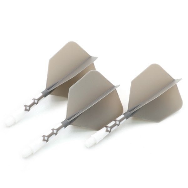 Cuesoul - ROST T19 Integrated Dart Flights - Big Wing - Grey White Dart ...