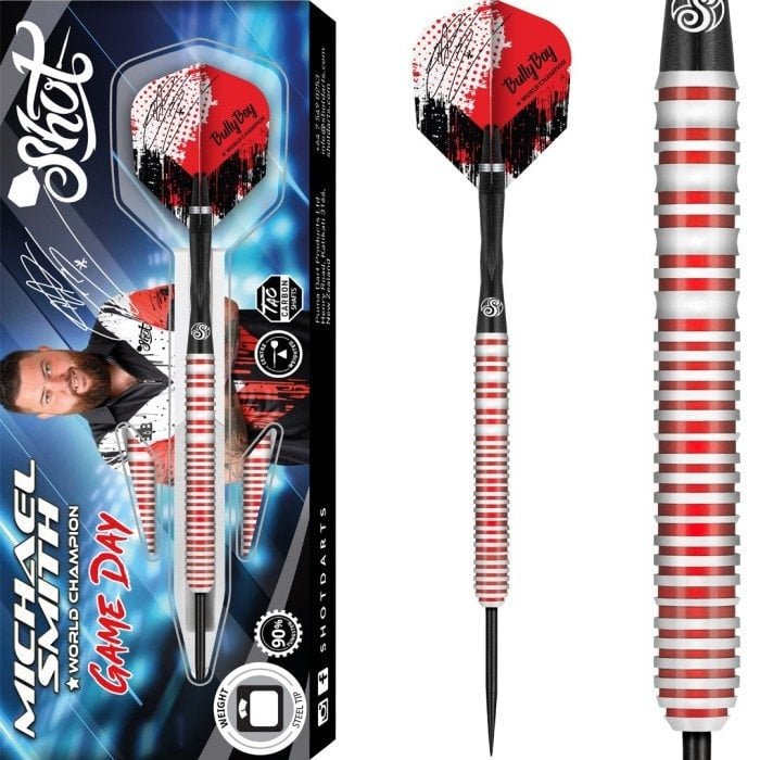 Shot Michael Smith Game Day 90% Steel Tip Darts