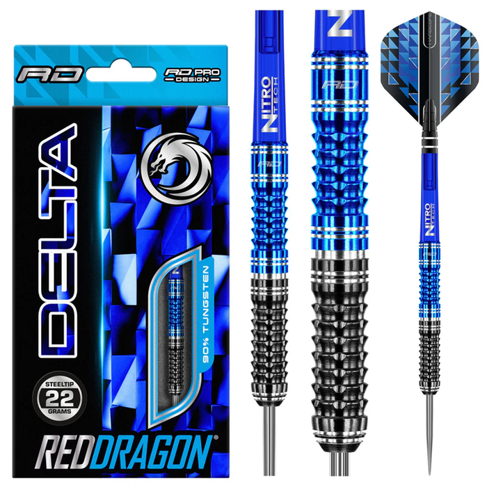 Red Dragon 90% Delta 1 Steel Tip Darts