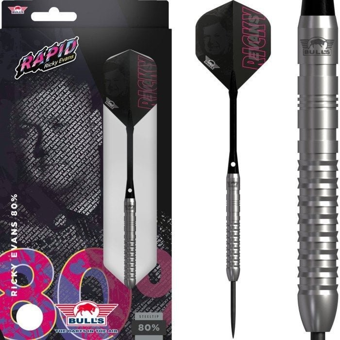 Bull's Ricky Evans E2 80% Steel Tip Darts