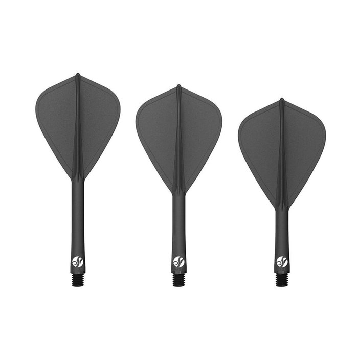 Shot Flight Deck System Black Kite Dart Flights - Dartshopper.dk