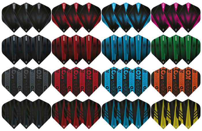 KOTO Standard Flight Collection (16 sets) Darts Flights