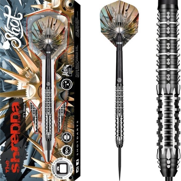 Shot Gnarly Shredda 90% - Fléchettes pointe Acier - Dartshopper.fr