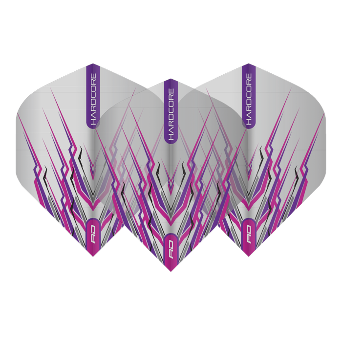 Plumas Red Dragon Peter Wright Hardcore Mohawk Purple