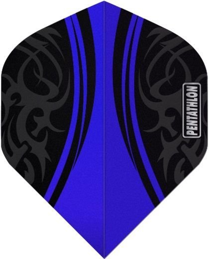 Pentathlon Tribal Clear Blue - Dart Flights - Dartshopper.co.uk