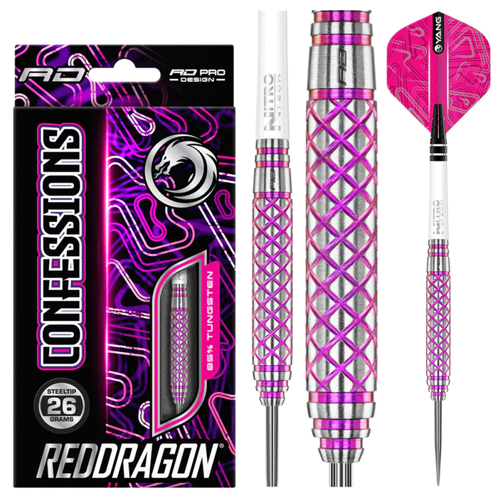 Red Dragon Confession 85% - Steel Tip Darts - Dartshopper.co.uk