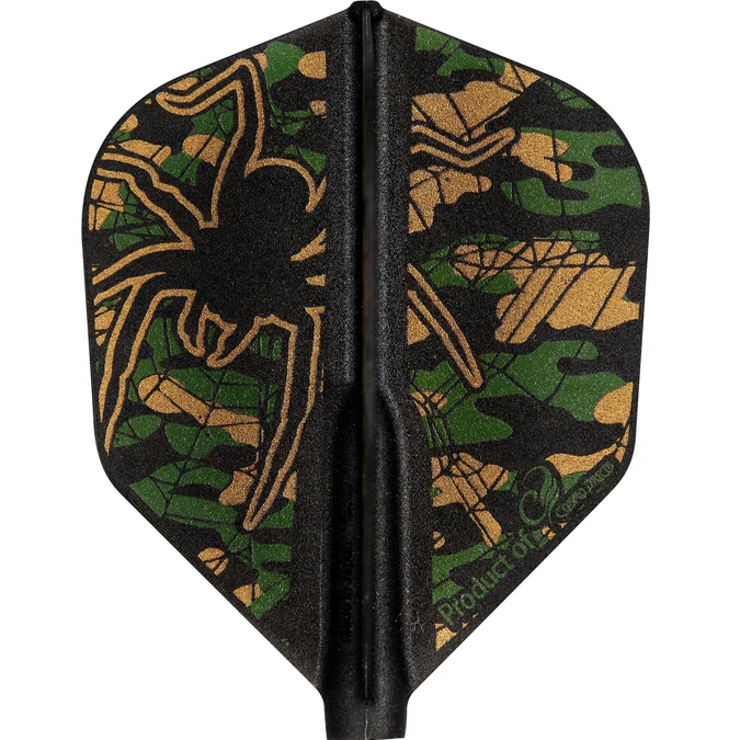 Cosmo Darts Fit Flight Darin Young 3 Dark Black Shape - Dart Flights