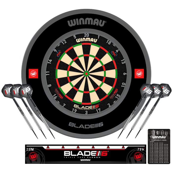 Winmau Blade 6 Triple core + Surround + Tungsten Darts - Dartshopper
