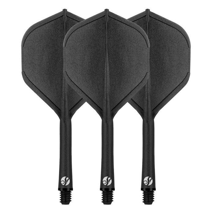 Shot Flight Deck System Black NO2 Darts Flights