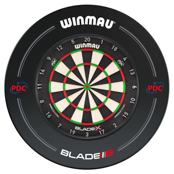 Winmau Blade X + Winmau PDC Black Surround - Dartset - Dartshopper.nl