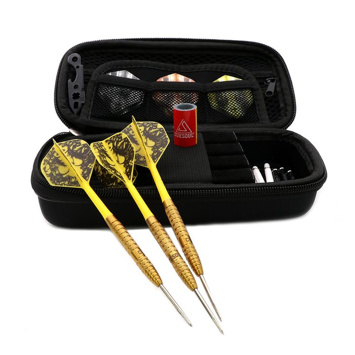 Cuesoul Big Beast Yellow 90% - Steel Tip Darts - Dartshopper.co.uk