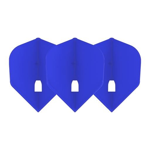 L-Style Champagne Flight L3 Shape Solid Blue Darts Flights - Dartshopper.eu