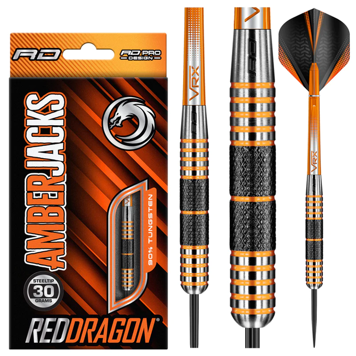 Red Dragon Amberjack 11 90% - Steel Tip Darts - Dartshopper.co.uk