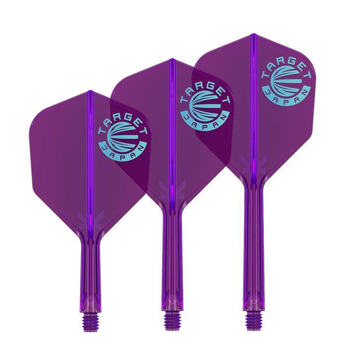 Target Japan K-Flex Purple Logo NO6 Darts Flights - Dartshopper.com