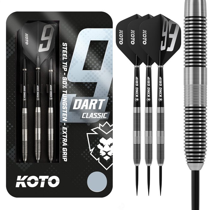 KOTO 9-Dart Classic 90% Steel Tip Darts
